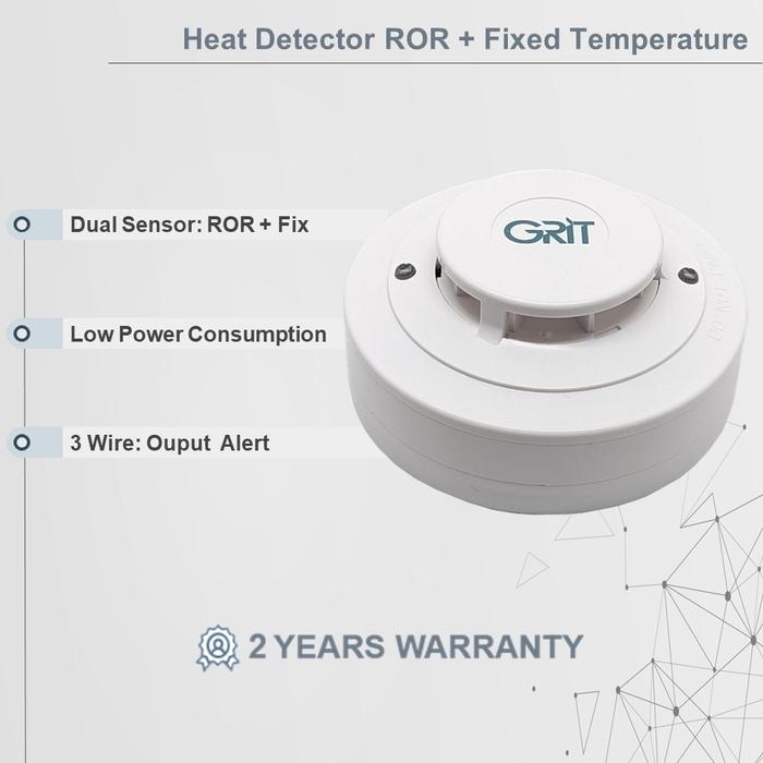 Jual Heat Detector Conventional Rate of Rise ROR Fixed Temperature 2 ...