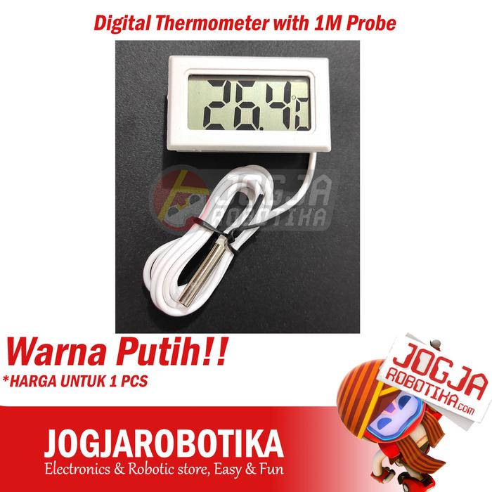 Jual Mini Digital Thermometer Termometer + Waterproof Probe Kabel ...
