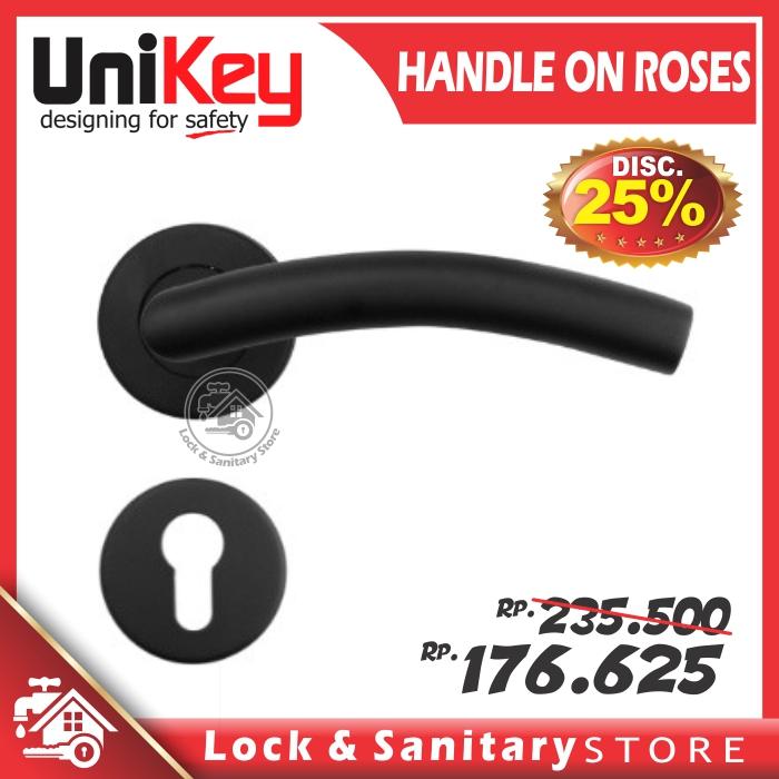 Jual Handle Pintu UNIKEY HRE UK 219.52 BK Gagang Pintu Kayu Lever ...