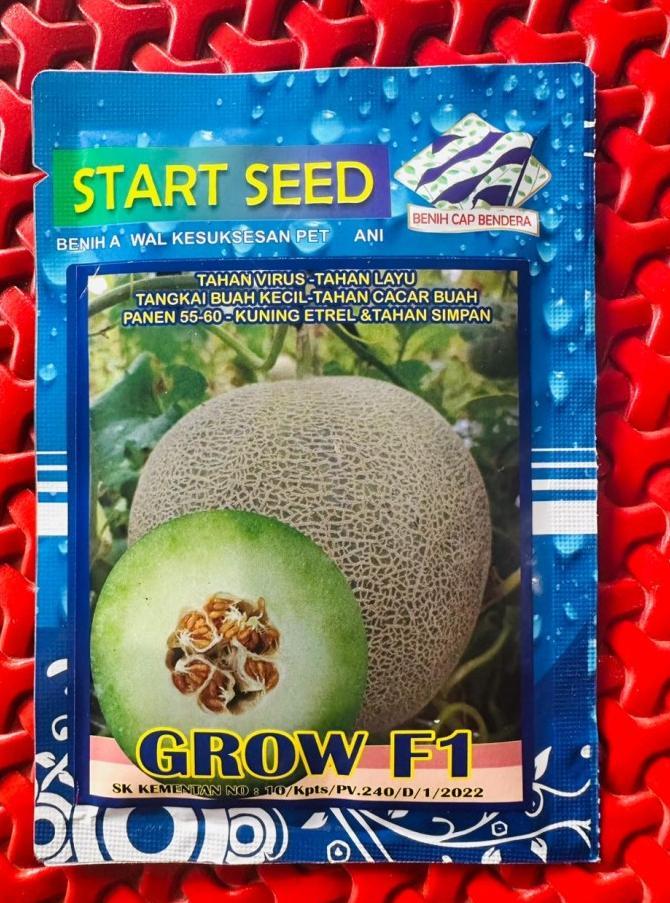 Jual Benih melon tahan virus GROW F1 isi 1000biji dari START SEED ...