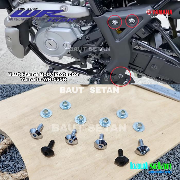 Jual Baut Frame Body Protector Yamaha WR155 - Kota Depok - Baut Setan ...