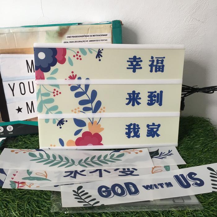 Jual lampu led Letter cinema neon box text Size besar Bisa pakai kabel ...