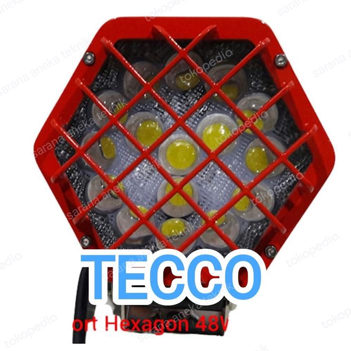 Jual LAMPU JARING 16 MATA HEXAGONAL LAMPU SOROT LED 48 WATT TYRE LAMP ...