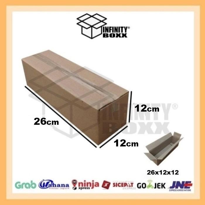Jual kardus box packaging packing 26x12x12 cm POLOS SHEET - Jakarta ...