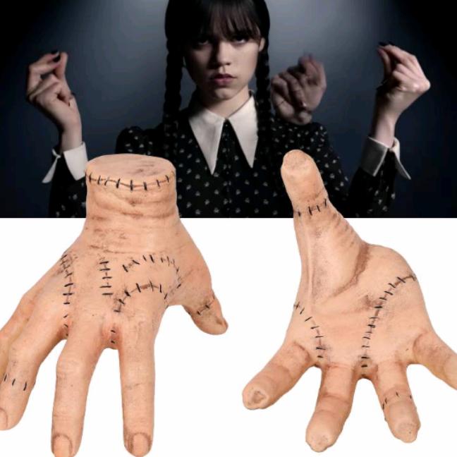 Jual Wednesday Thing hand cosplay latex figure the Addams family - Kab ...