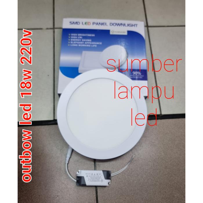 Jual lampu plafon led outbow 18watt 18w / teras ceiling 18 watt 220volt - Jakarta Barat - Sumber ...