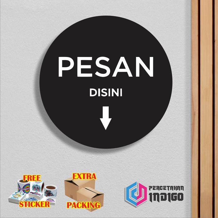 Jual Papan tanda akrilik sign board Bulat Pesan Disini - Kab. Bekasi ...