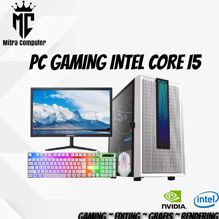 Jual Pc Komputer Rakitan gaming i5 With LED 19 inc full set dan ...