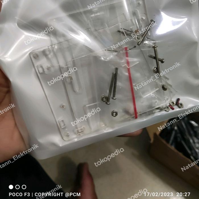 Jual box kotak case casing arduino uno r3 acrylic bening plus baut ...