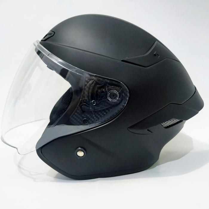 Jual HELM ARL TT COURSE HITAM DOFF SINGLE VISOR HALF FACE DEWASA SNI ...