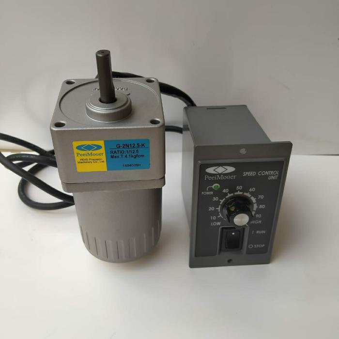 Jual Baru Ac Motor Gearbox Peeimoger 220V Ratio 1:12.5 Speed Control ...
