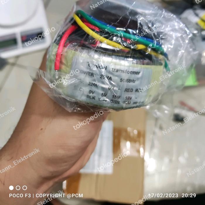 Jual travo trafo toroid toroid donat toroidal bulat nol 1a 1ampere 1 ...