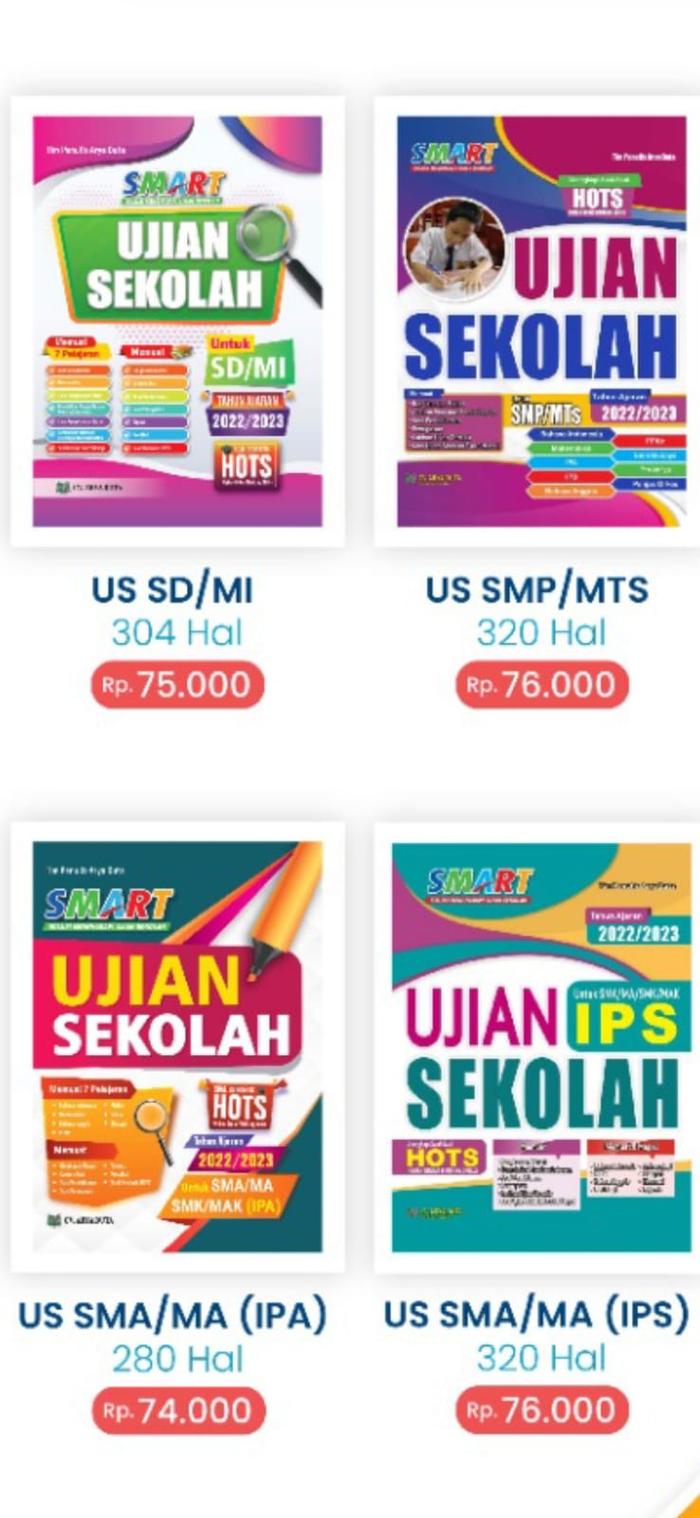 Jual Buku Smart Ujian Sekolah Smp / Mts Tahun Ajaran 2022/2023 Di Seller Sangninja - Cengkareng ...