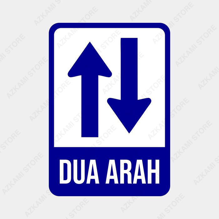 Promo Rambu Jalur Dua Arah 35cm x 50cm Plat Alumunium - Kota Bandung ...