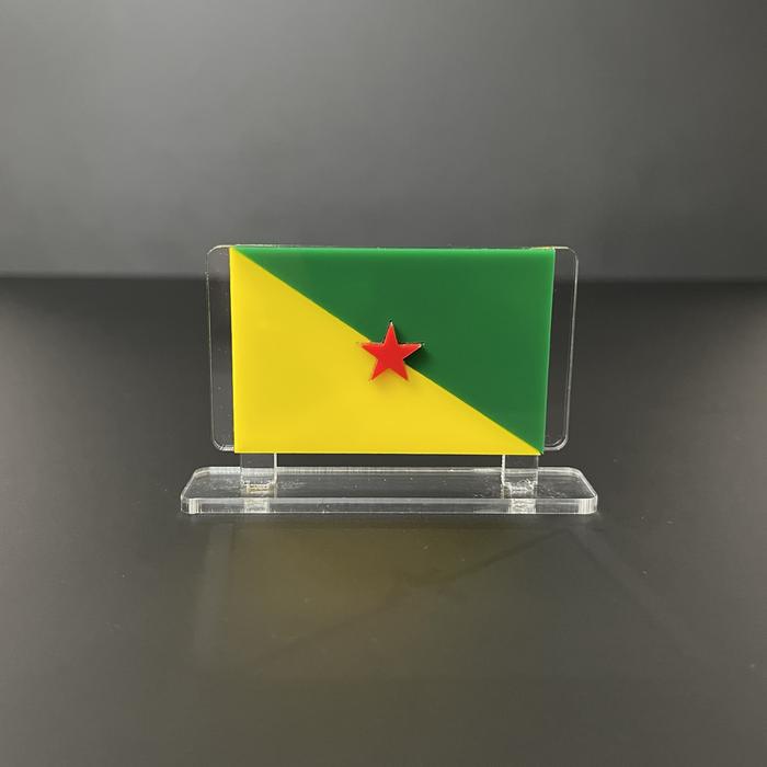 Jual Bendera Meja Negara Guyana Perancis Bendera French Guyana Timbul ...