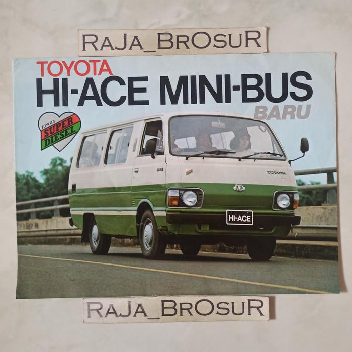 Jual Poster brosur katalog leaflet Toyota Hiace/Hi Ace Mini Bus 1982 ...