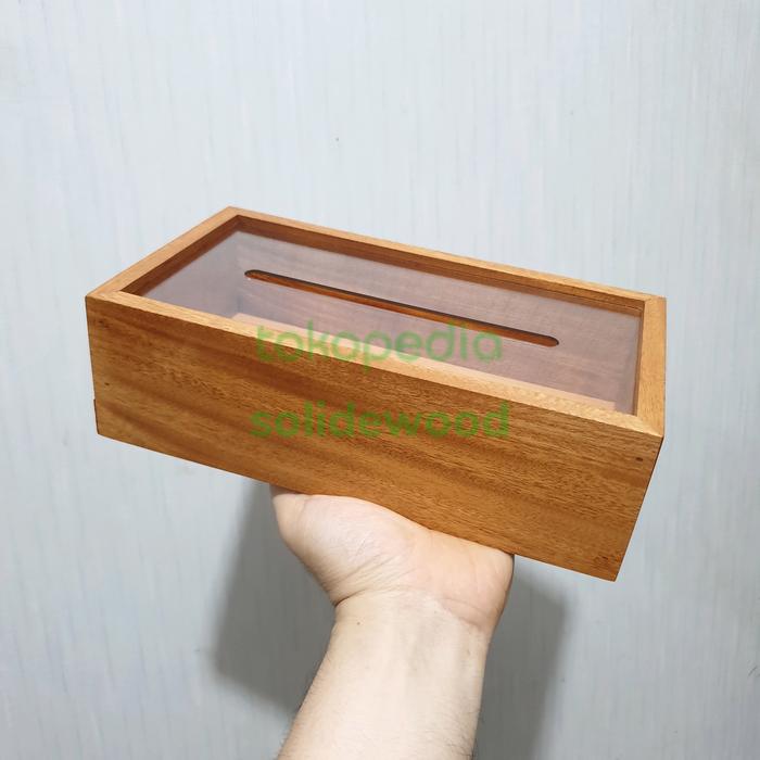 Jual kotak kayu tempat tisu akrilik wooden box tissue acrylic EXPORT ...