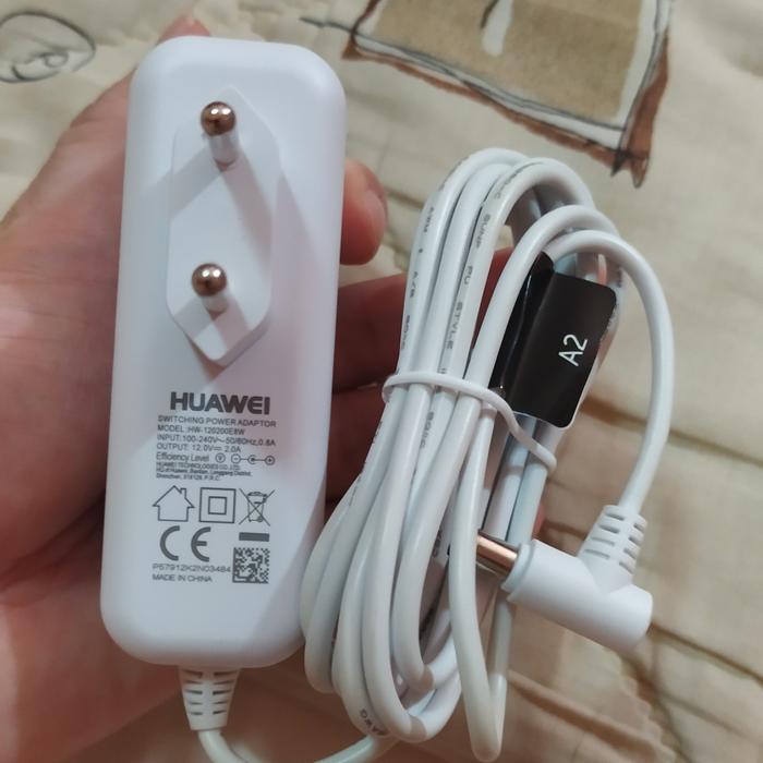 Jual Adaptor Original Modem Router Wifi Huawei 12v 2A B818 Optus Orbit ...