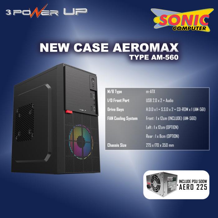 Jual Casing PC Aeromax AM-560 Included PSU Nero 225 500W + Fan Casing ...