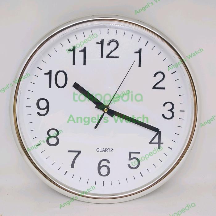 Jual Jam dinding chrome quiet sweep/ jam dinding polos grosir - Jakarta ...