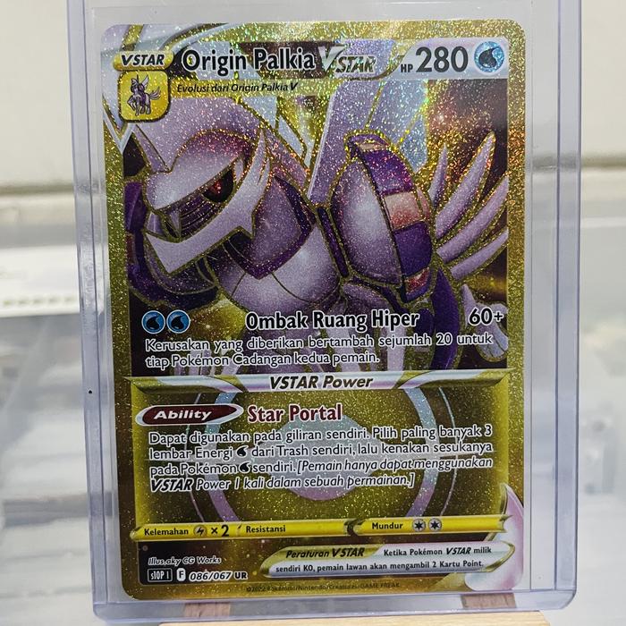 Jual Origin palkia vstar V star ultra rare Gold UR kartu pokemon ...