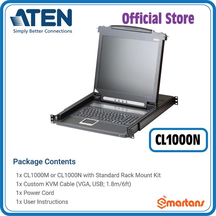 Promo Aten CL1000N - 19 Inch Single Rail LCD Console Cicil 0% 3x ...