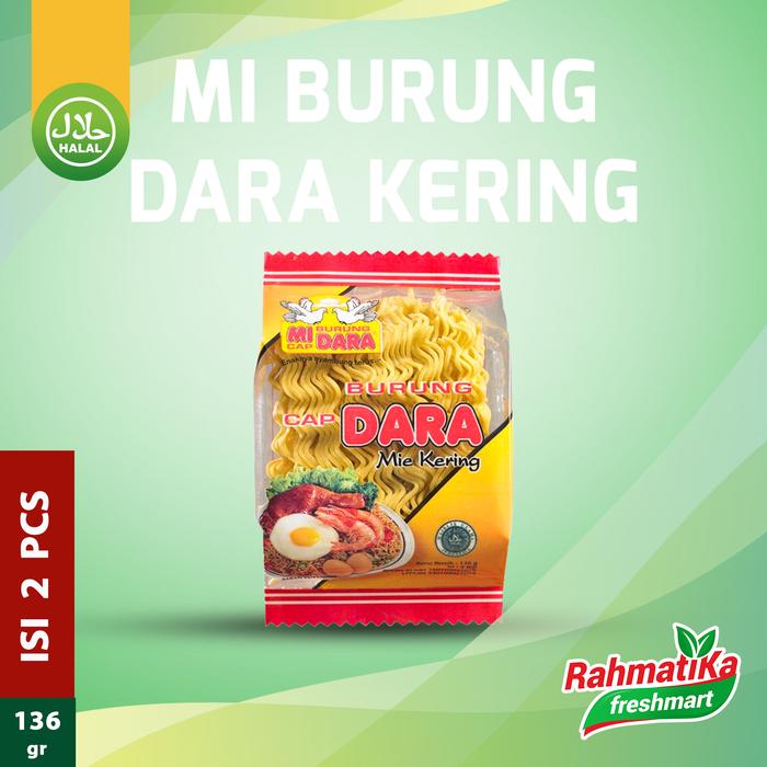Jual Mi Burung Dara Mie Kering Gandum Isi 2 Pcs 136 gr - Kota Tangerang ...