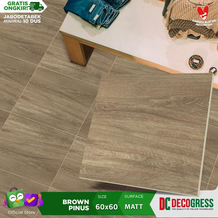 Jual DECOGRESS - Granite tile 60x60 Brown Pinus (Matt) - 1st Grade ...