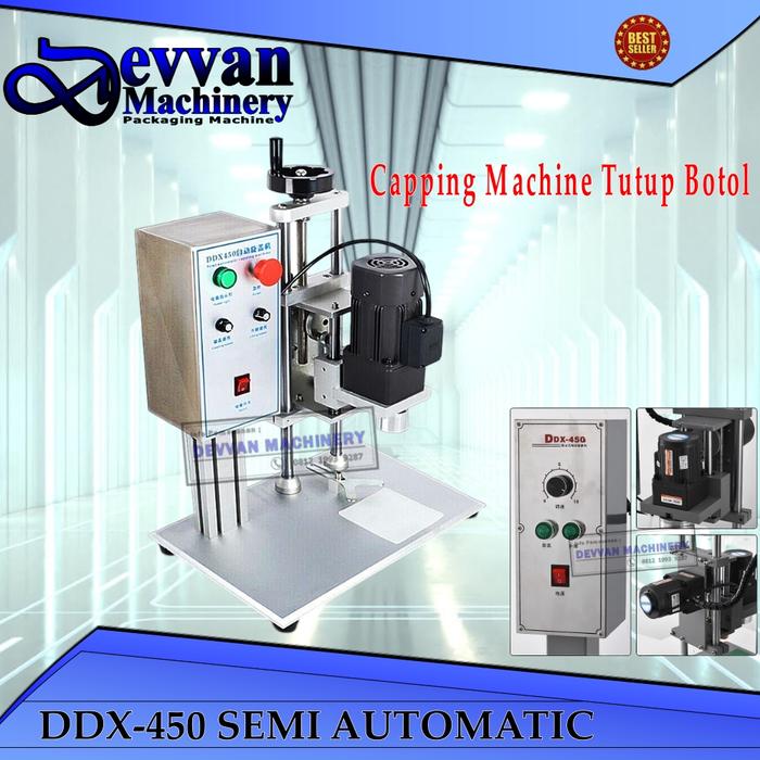 Jual Semi Automatic Capping Machine 10-50mm Desktop Tutup Botol DDX 450 ...