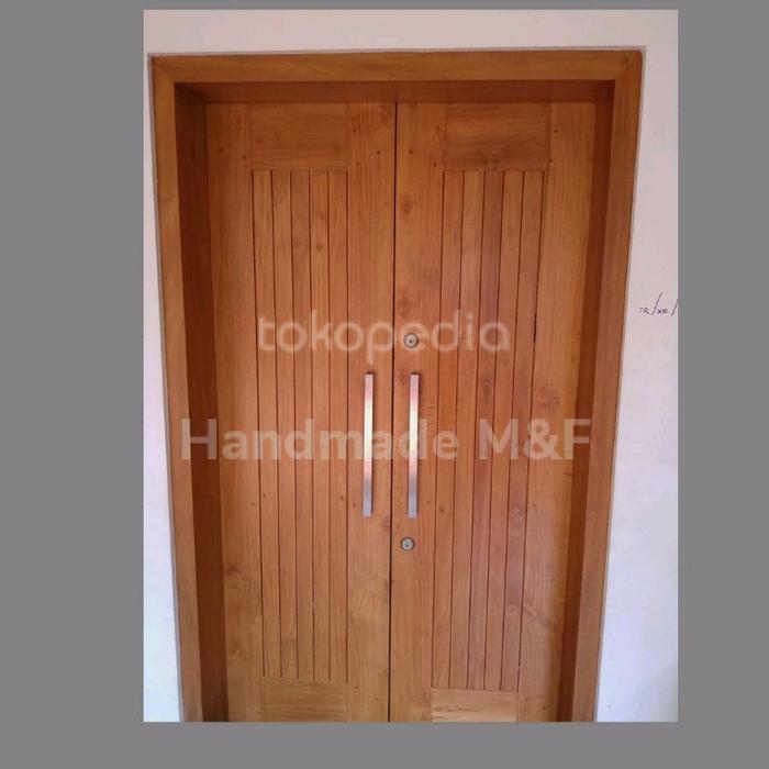 Jual PINTU JATI SOLID 2 DAUN MINIMALIS DAN ELEGAN 422 - Kota Depok ...
