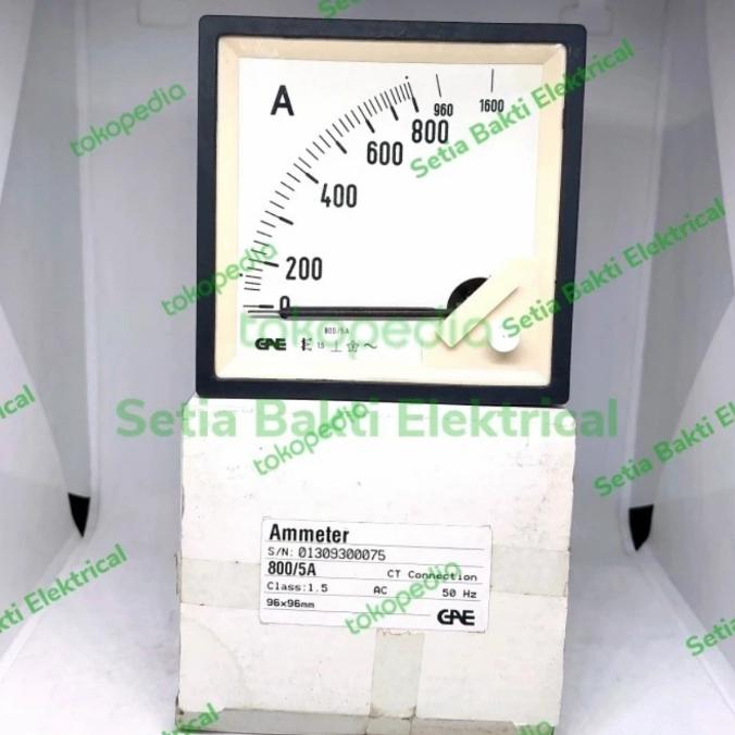 Jual Ampere Meter GAE Ammeter GAE 400/5A 600/5A 800/5A GAE via CT 96x96 ...