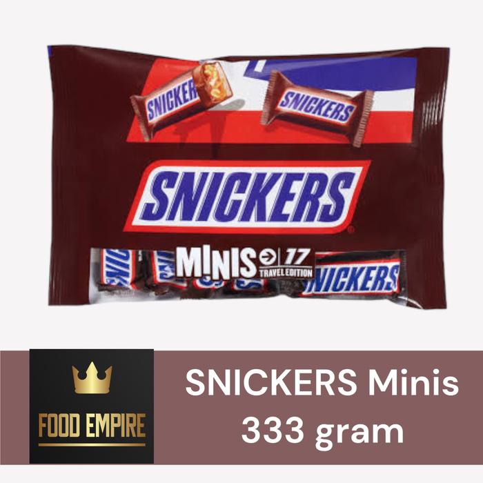 Jual SNICKERS Minis 333 gram | Cokelat Snickers Mini - Jakarta Utara - FOOD EMPIRE | Tokopedia
