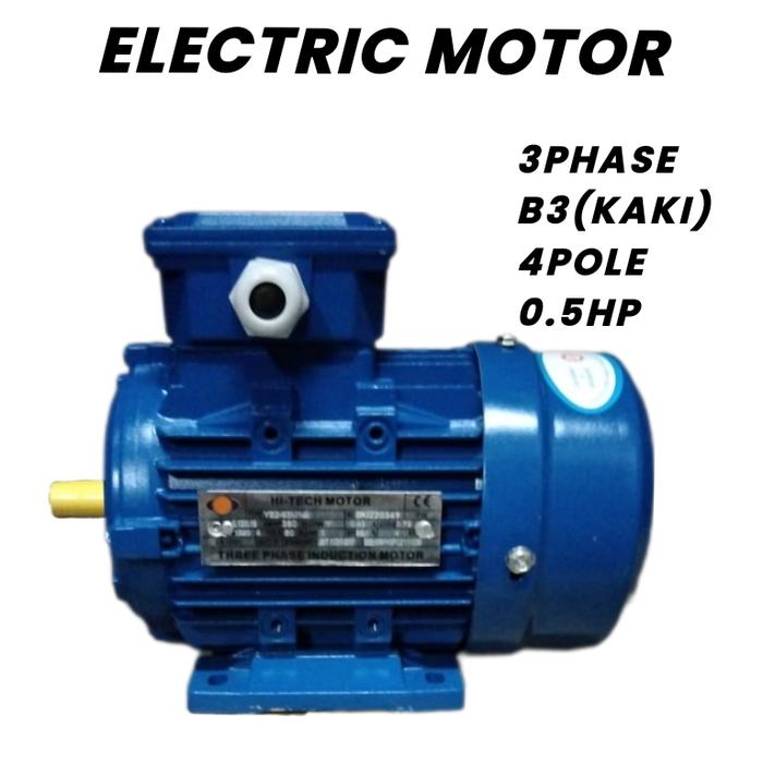 Jual ELECTRIC MOTOR 3PHASE B3 4P 0.5HP MODEL KAKI - Jakarta Barat ...