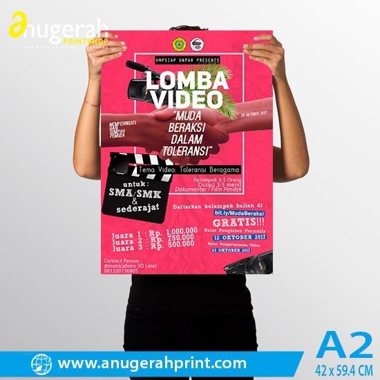 Jual Cetak Poster Besar Art Carton 180gr A2 (42 cm x 59.4 cm) Custom ...