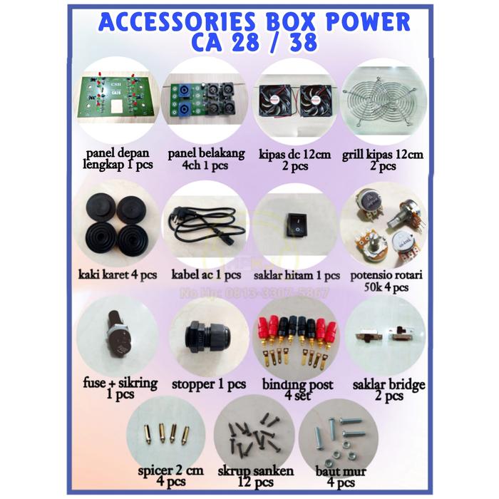 Jual ACC AKSESORIS BOX POWER CA 28 / 38 acc box power model CA28 CA38 ...