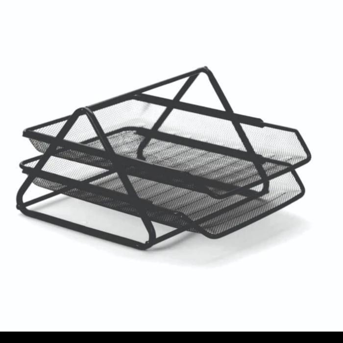 Jual Document Tray/Rak Susun/Letter Tray/Bak surat Besi 2 Susun Vtec ...