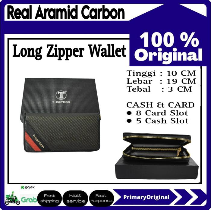 Promo Dompet Pria Real Aramid Carbon Fiber Long Zipper Wallet Cicil 0% 3x - Jakarta Barat ...