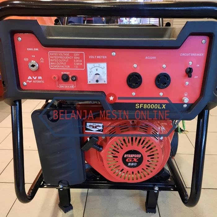 Jual Genset 5000 Watt Genset Bensin Maksimum 5500 Watt Stretford SF ...