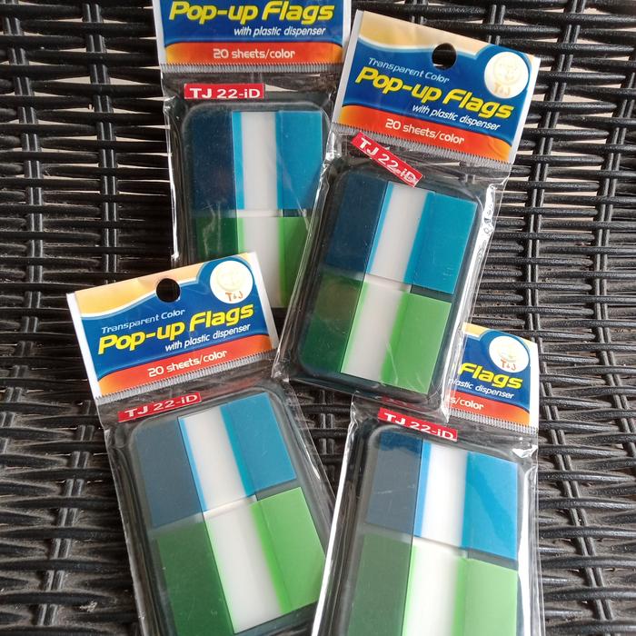 Jual Sticky Notes Post it Transparan pop up flags with plastic ...
