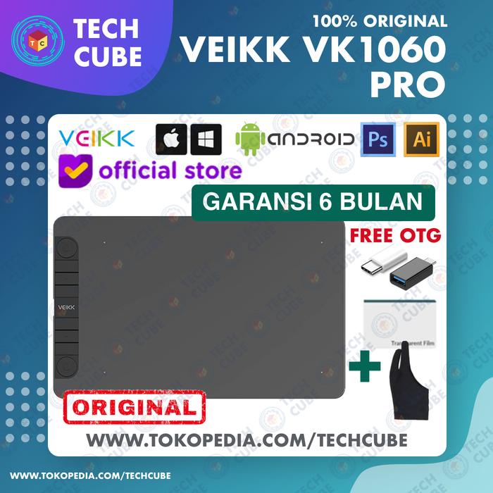 Promo VEIKK VK1060 PRO Digital Graphic Drawing Pen Tablet OSU Al A30 ...