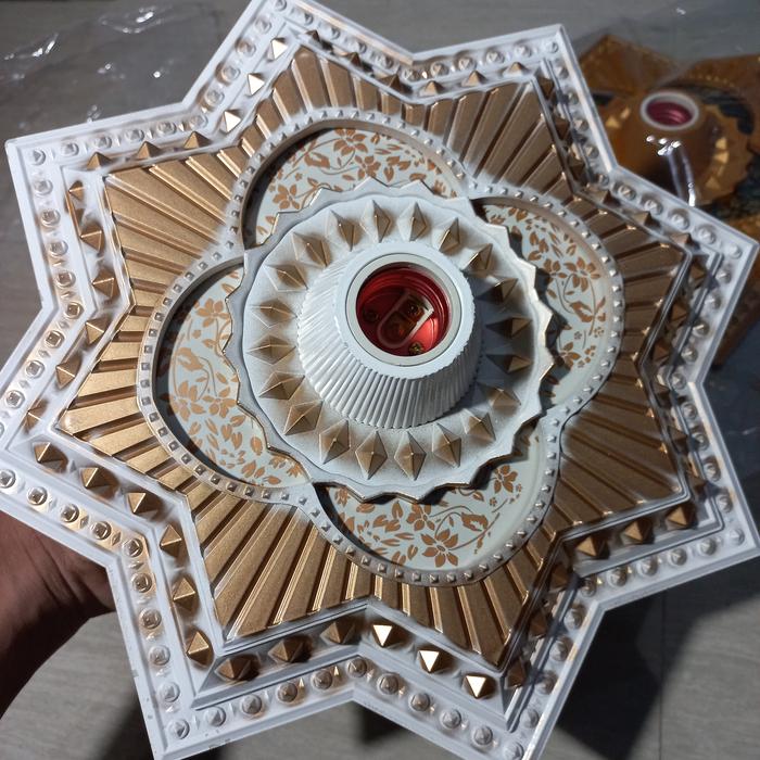 Jual [Dapat 3 pcs] Fitting ornamen PVC / Fitting lampu motif ukuran ...