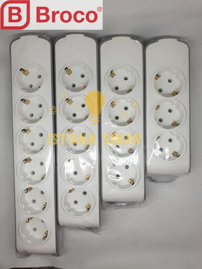 Jual STOP KONTAK BROCO 3 4 5 6 LUBANG / TERMINAL / COLOKAN LISTRIK ...