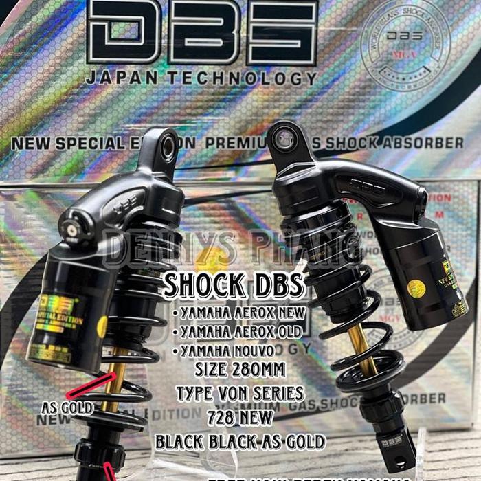 Jual SHOCK BREAKER BLK DBS TABNG TYPE 728 NEW VON SERIES AEROX OLD ...