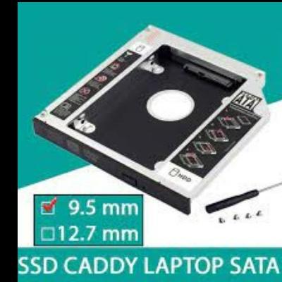 Jual Hardisk caddy for laptop 9.5 slim 9,5mm 12.7 12,7mm Tebal HDD Cady ...