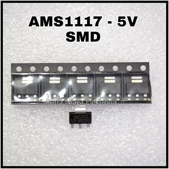 Jual AMS1117 5V SMD 1A 5Volt Regulator AMS1117-5V AMS 1117 - 5.0V ...
