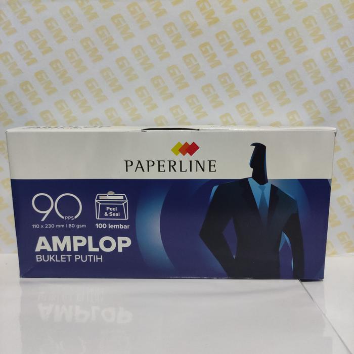 Jual Paperline Amplop putih panjang no. 90 80gsm 110 x 230 mm 100 ...