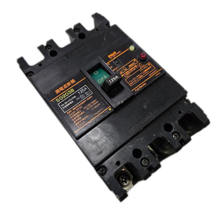 Jual Fuji SG203B MCCB Circuit Breaker 3P 125A ELCB RCCB 100/200/500mA ...