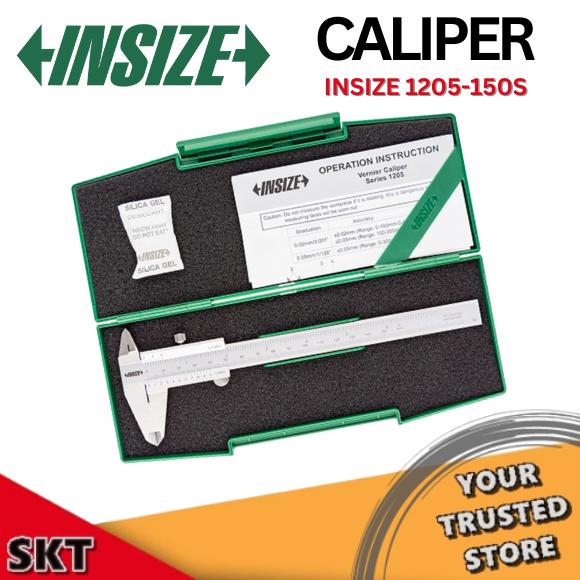 Jual INSIZE Vernier Caliper 1205-150S 150mm 6 inch Sigmat Jangka Sorong ...