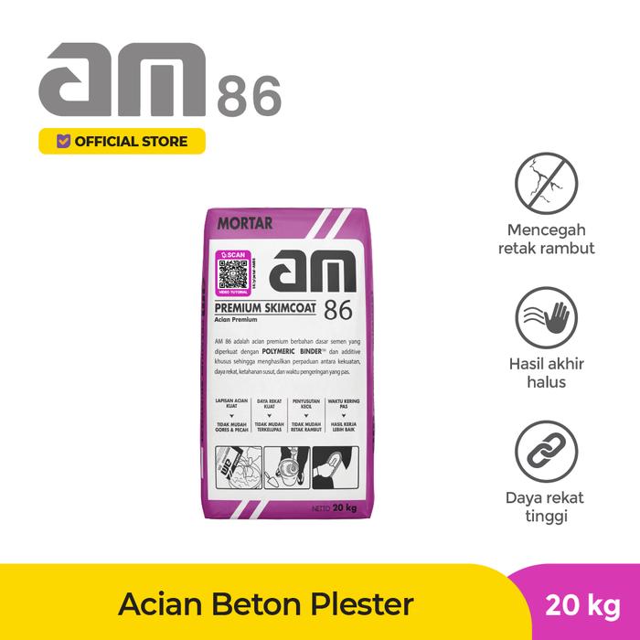 Promo AM 86 ACIAN DI ATAS BETON & PLESTER kemasan 20 kg - Jakarta Barat ...