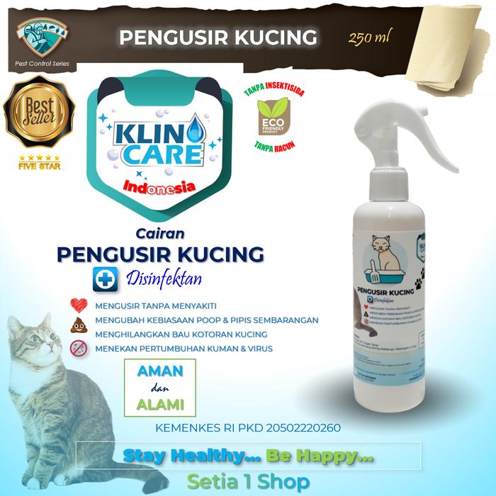 Jual Cairan Pengusir Kucing 250ml KLINO CARE Anti Kucing Tanpa ...